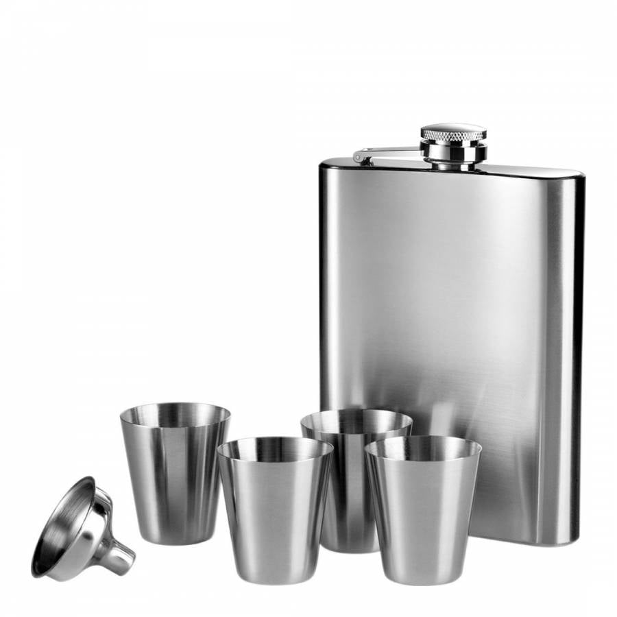 Stainless Steel Hip Flask Set | Jump Street